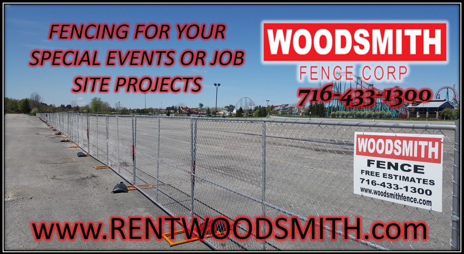 Temporary - Woodsmith Fence